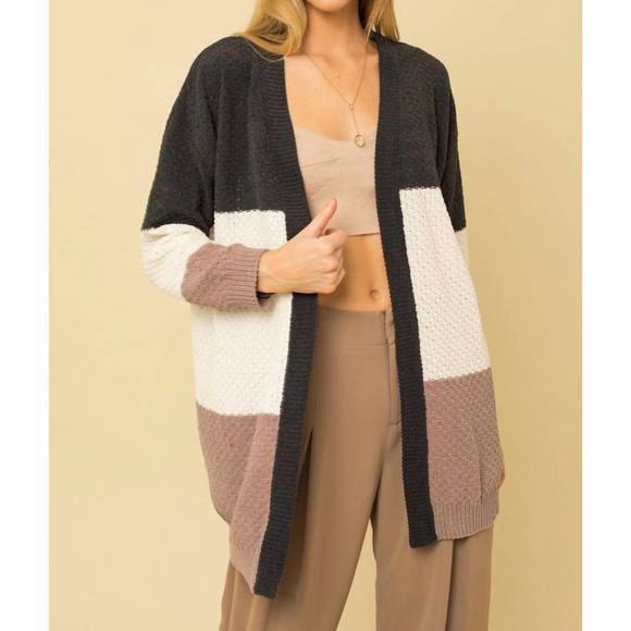 Gilli | Sweaters | New Gilli Naomi Cardigan In Charcoaltaupe | Poshmark